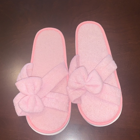 Other | 515 Pink Bow Slippers | Poshmark